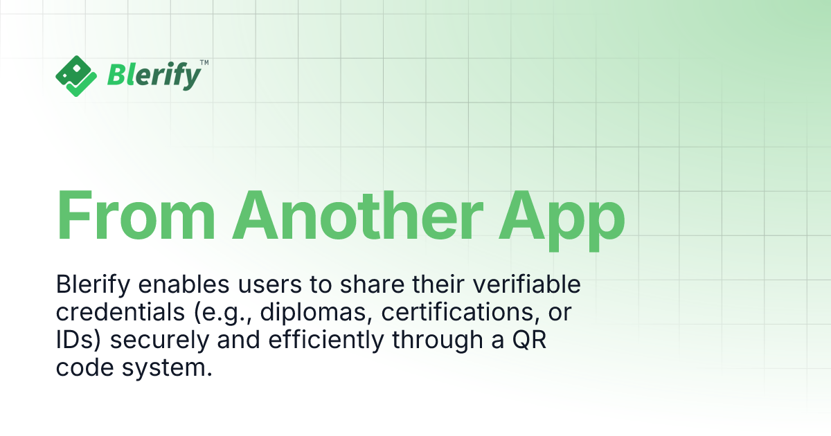 From Another App | Blerify Docs